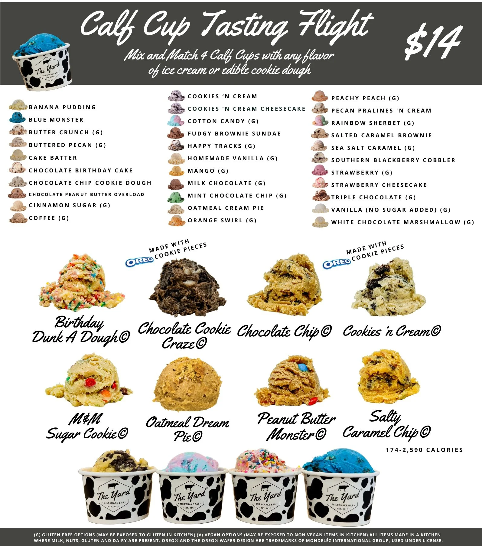 Madison Menu — The Yard Milkshake Bar - As seen on Shark Tank