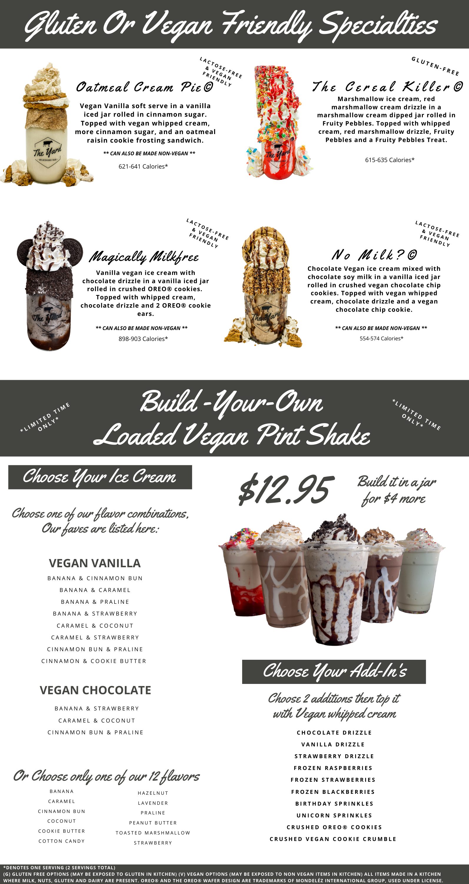 Atlanta Menu — The Yard Milkshake Bar - As seen on Shark Tank