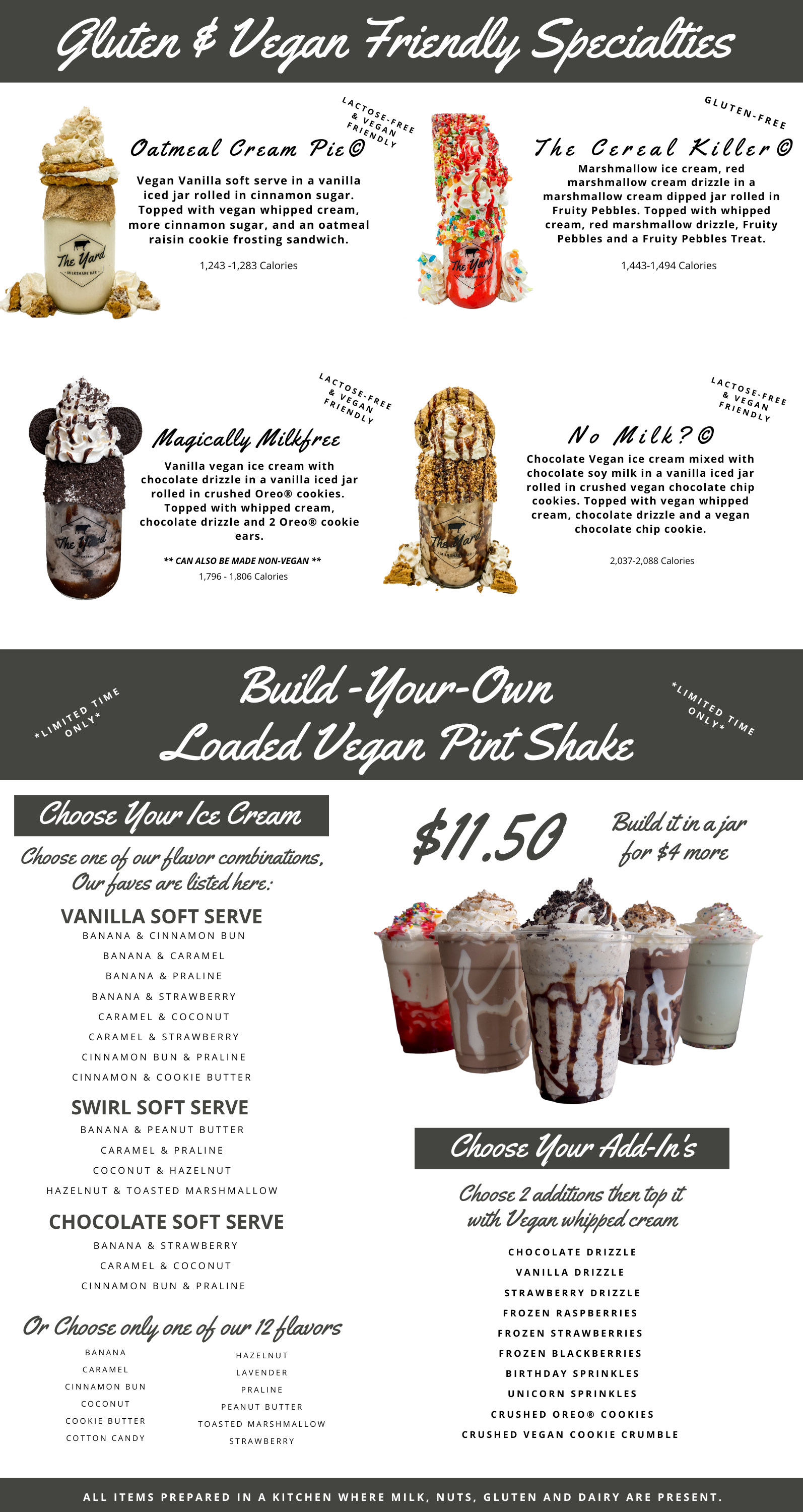 Atlanta Menu — The Yard Milkshake Bar - As seen on Shark Tank