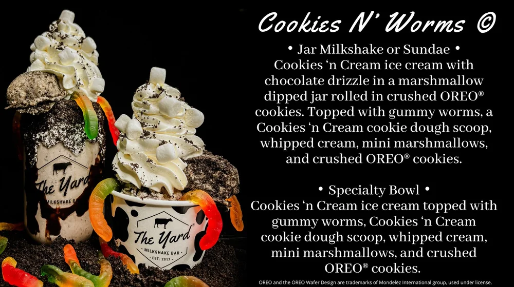 Denver Menu — The Yard Milkshake Bar - As seen on Shark Tank
