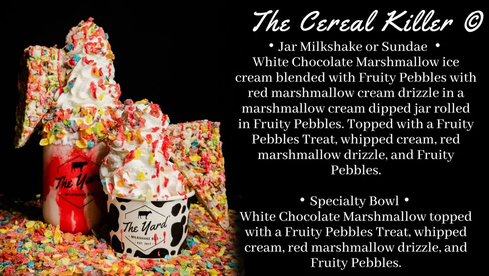 Columbus OH Menu — The Yard Milkshake Bar - As seen on Shark Tank