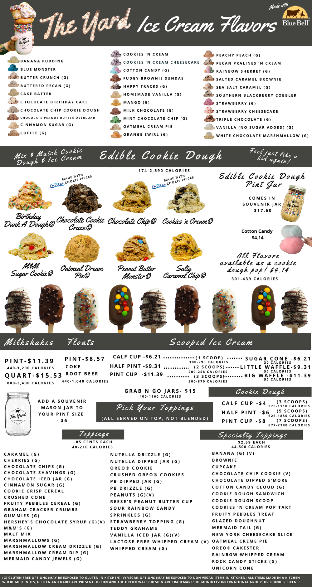 Denver Menu — The Yard Milkshake Bar - As seen on Shark Tank