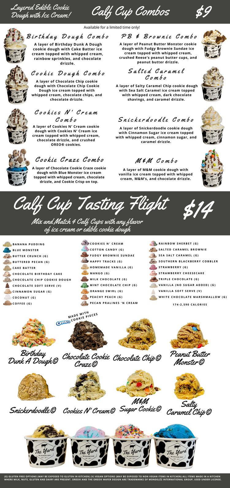 Columbus OH Menu — The Yard Milkshake Bar - As seen on Shark Tank