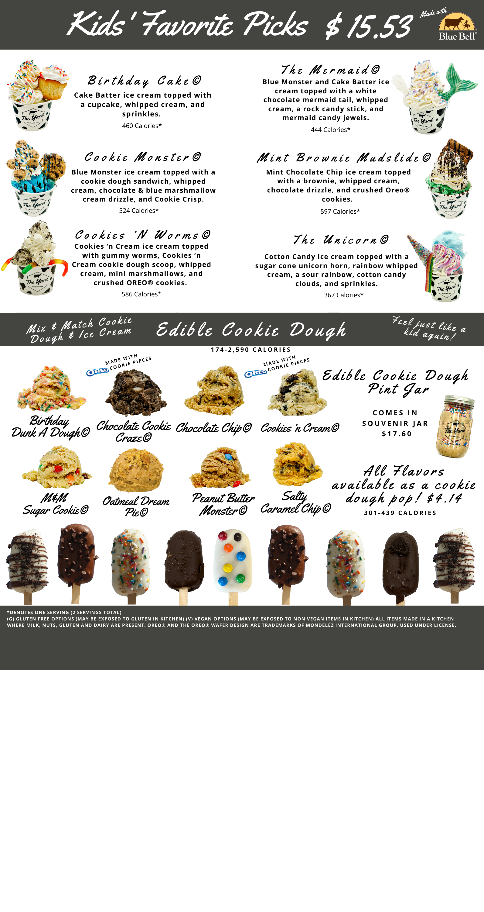 Denver Menu — The Yard Milkshake Bar - As seen on Shark Tank