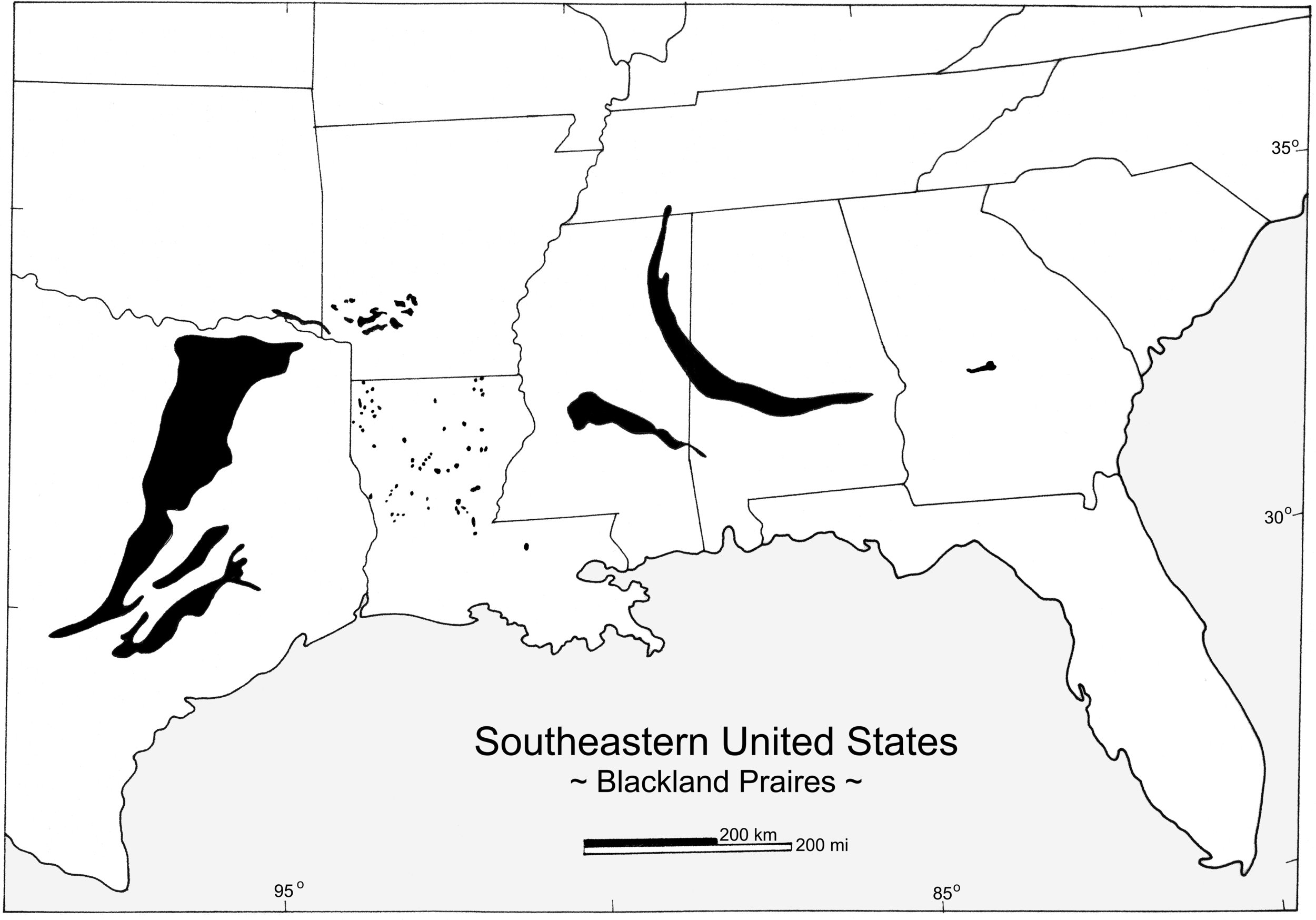 Gulf Coastal Plain Map