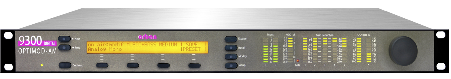 Overview OPTIMOD-AM 9300 Audio Processor — Orban