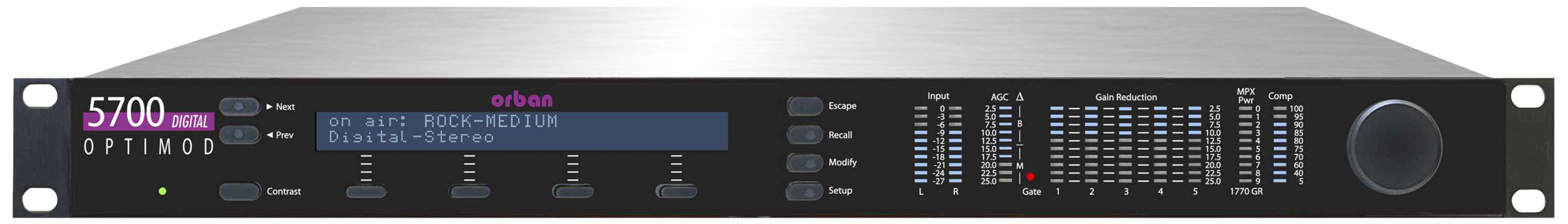 Overview OPTIMOD 5700i Audio Processor for FM, digital radio and streaming — Orban