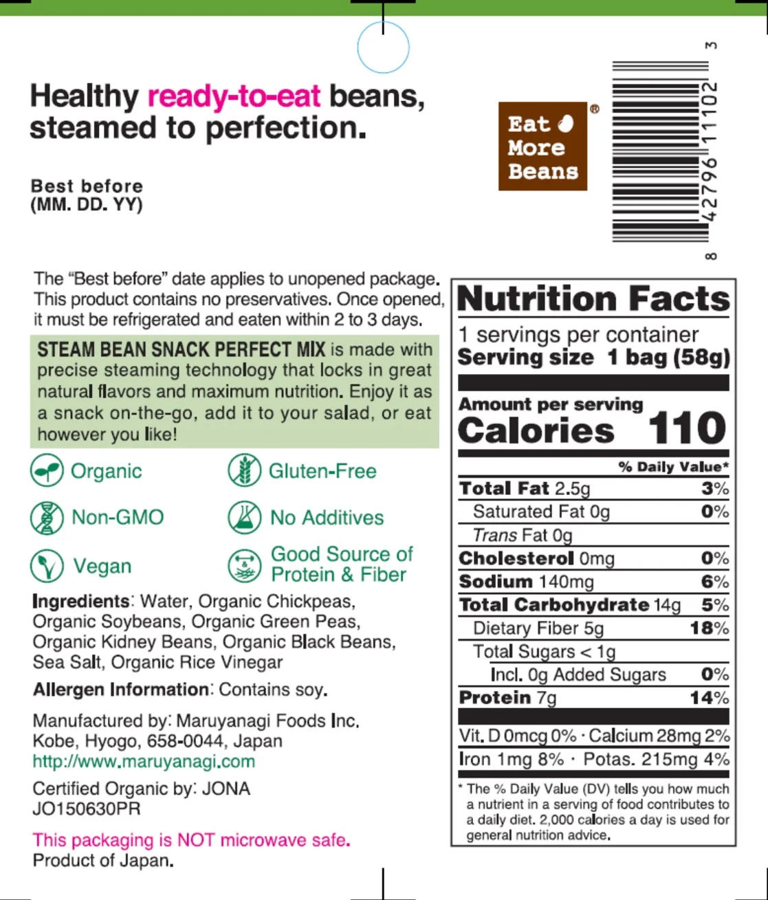 STEAMED BEAN SNACK PERFECT MIX — Salad Cosmo USA