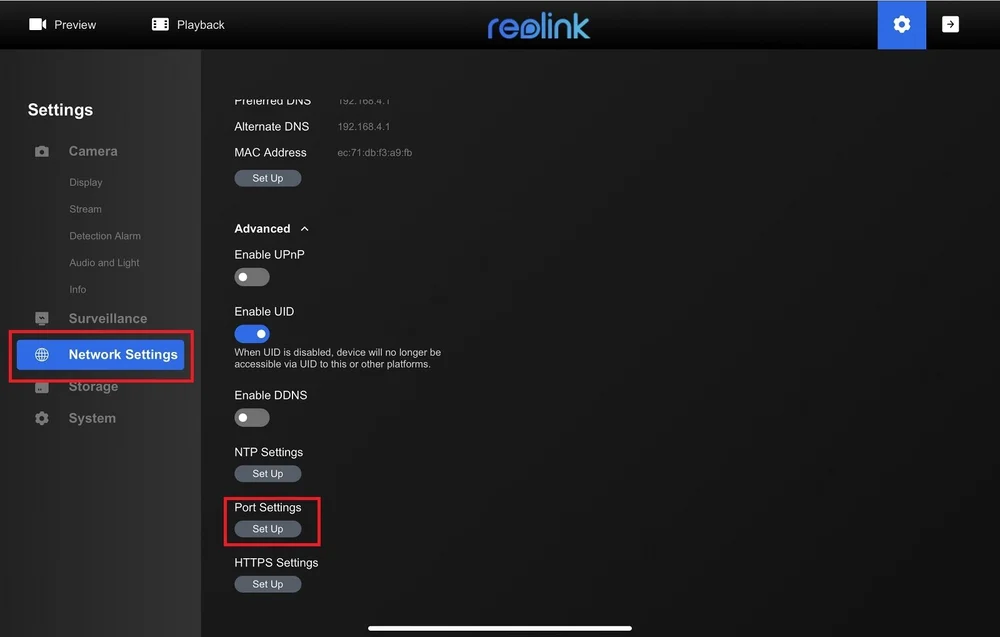 Using Reolink PoE Cameras with HomeKit