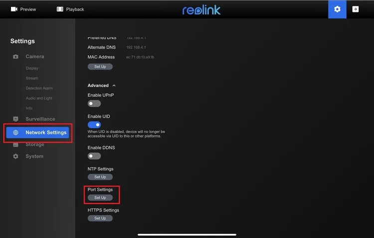 Using Reolink PoE Cameras with HomeKit