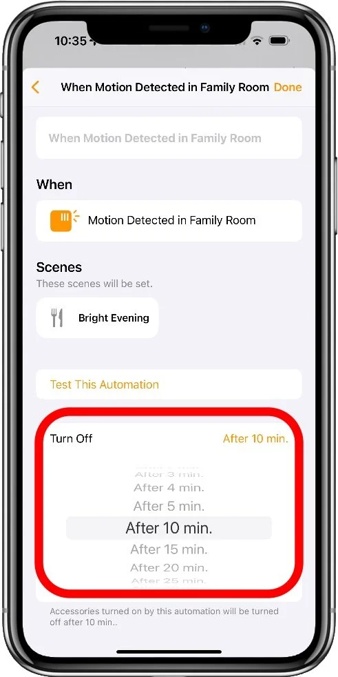 Motion Controlled Lighting With HomeKit