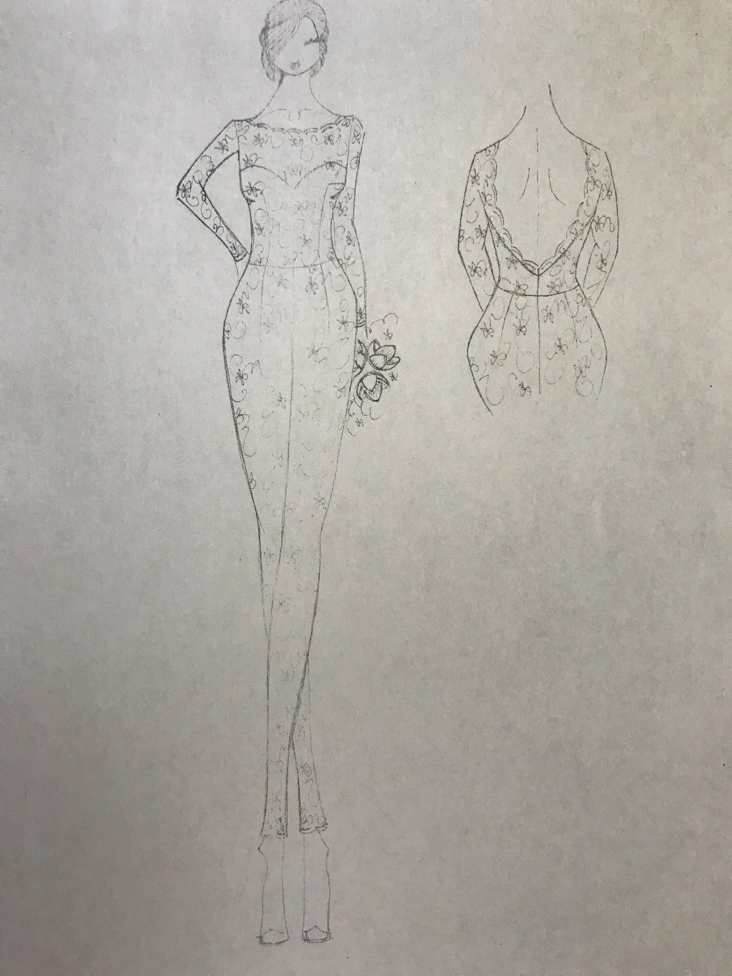 Fashion Design Sketches Of Indian Wedding Dresses