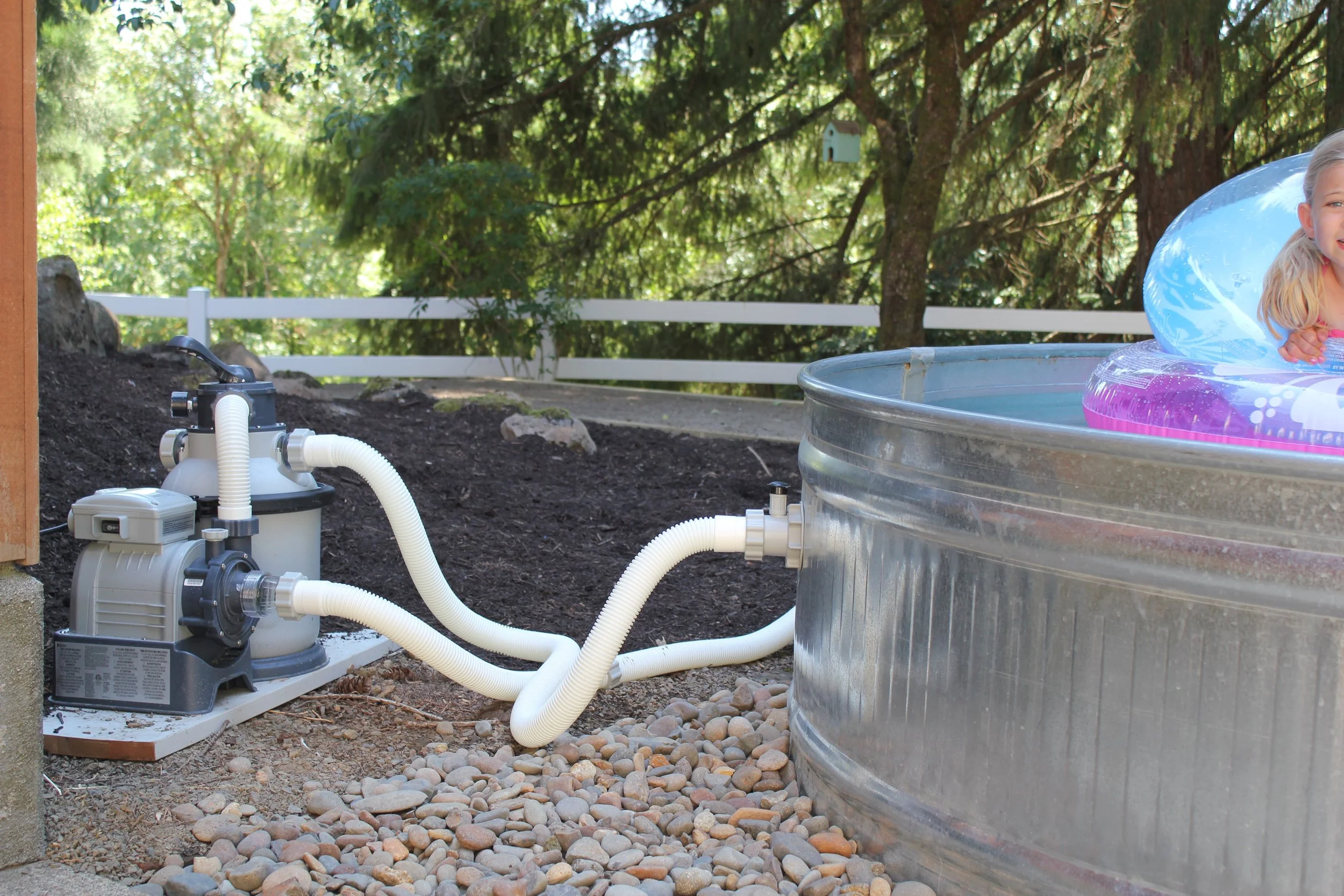 STOCK TANK POOL || our backyard pool — WESTERLOOK FARM