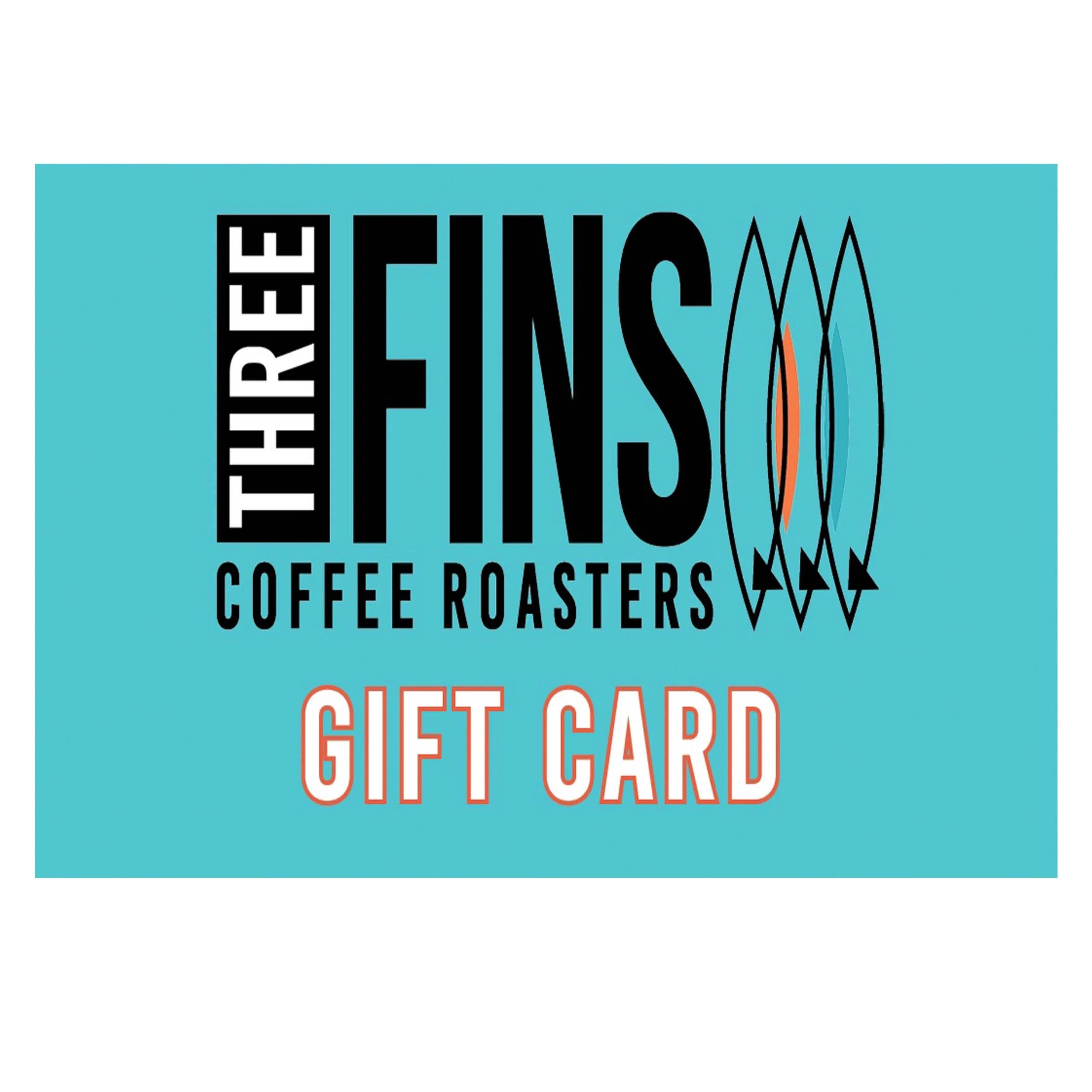 Three Fins Coffee Gift Cards THREE FINS