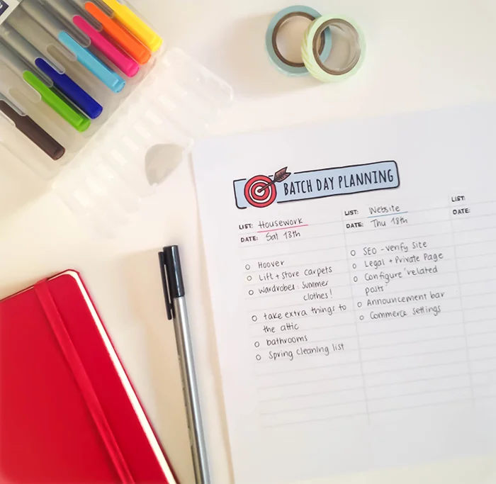 How to use batch days to be more productive — Square Lime Designs