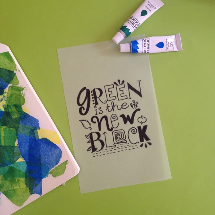 How to use Acrylic Paint in your Bullet Journal — Square Lime Designs