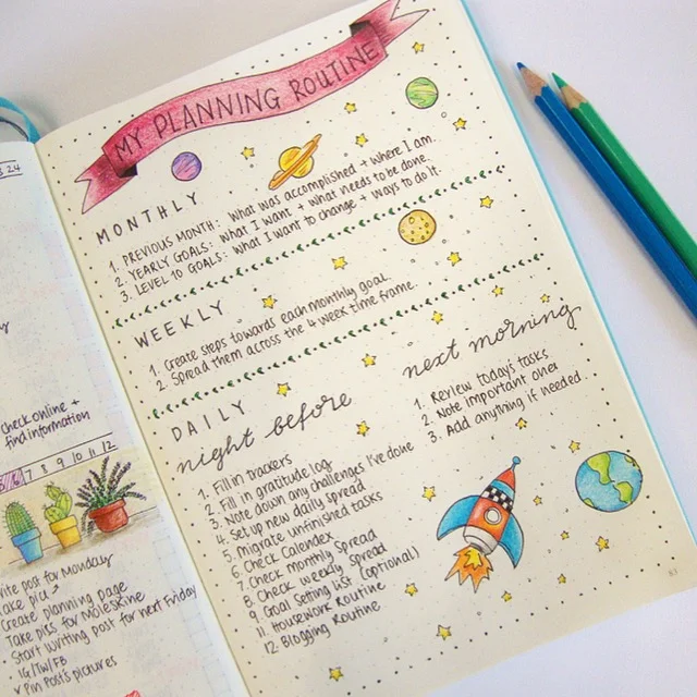 Weekly vs Daily Spreads in your Bullet Journal — Square Lime Designs