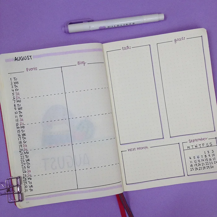 Bullet Journal: My August Set Up — Square Lime Designs