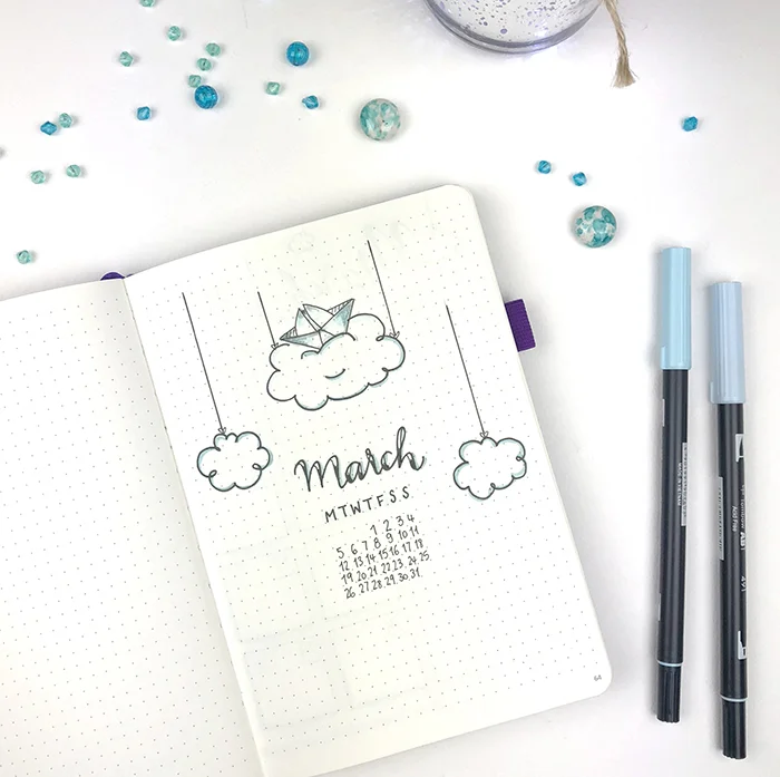 Plan With Me: My March Set Up in my Bullet Journal + Video — Square ...