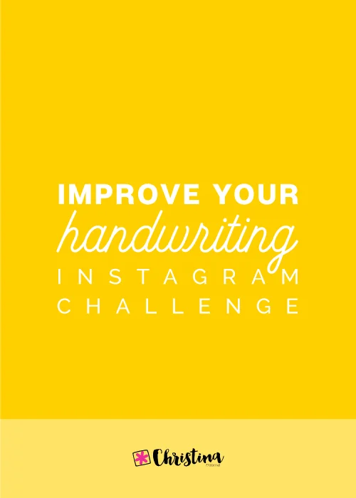 Improve Your Handwriting Challenge - May — Square Lime Designs
