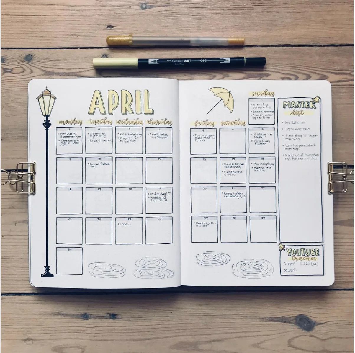 20 Monthly Spread Layouts For Your Bullet Journal Ideas And 20 Monthly Spread Layouts For Your Bullet Journal Ideas And