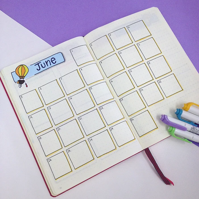20 Monthly Spread Layouts for your Bullet Journal - Ideas and ...