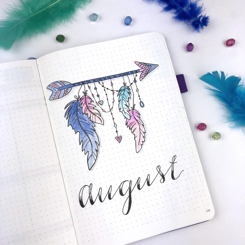 Plan With Me: My August Set Up in my Bullet Journal + Video — Square ...
