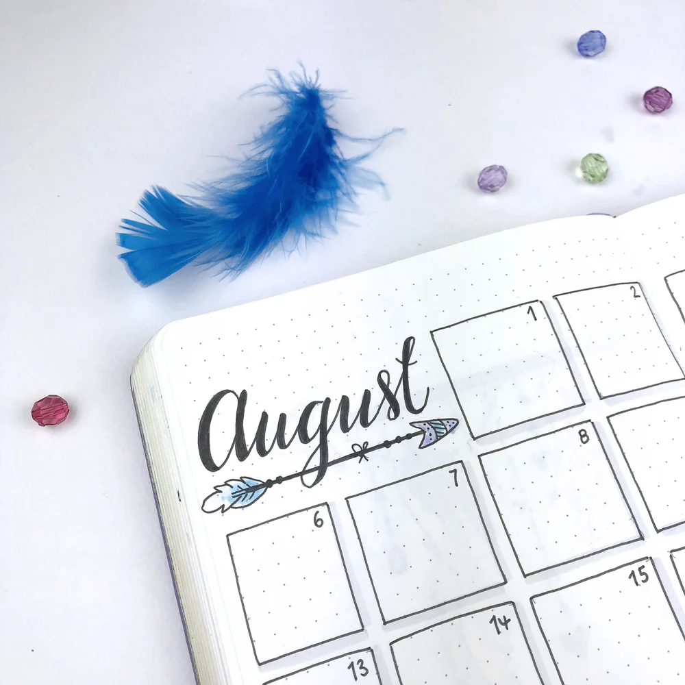 Plan With Me: My August Set Up in my Bullet Journal + Video — Square ...