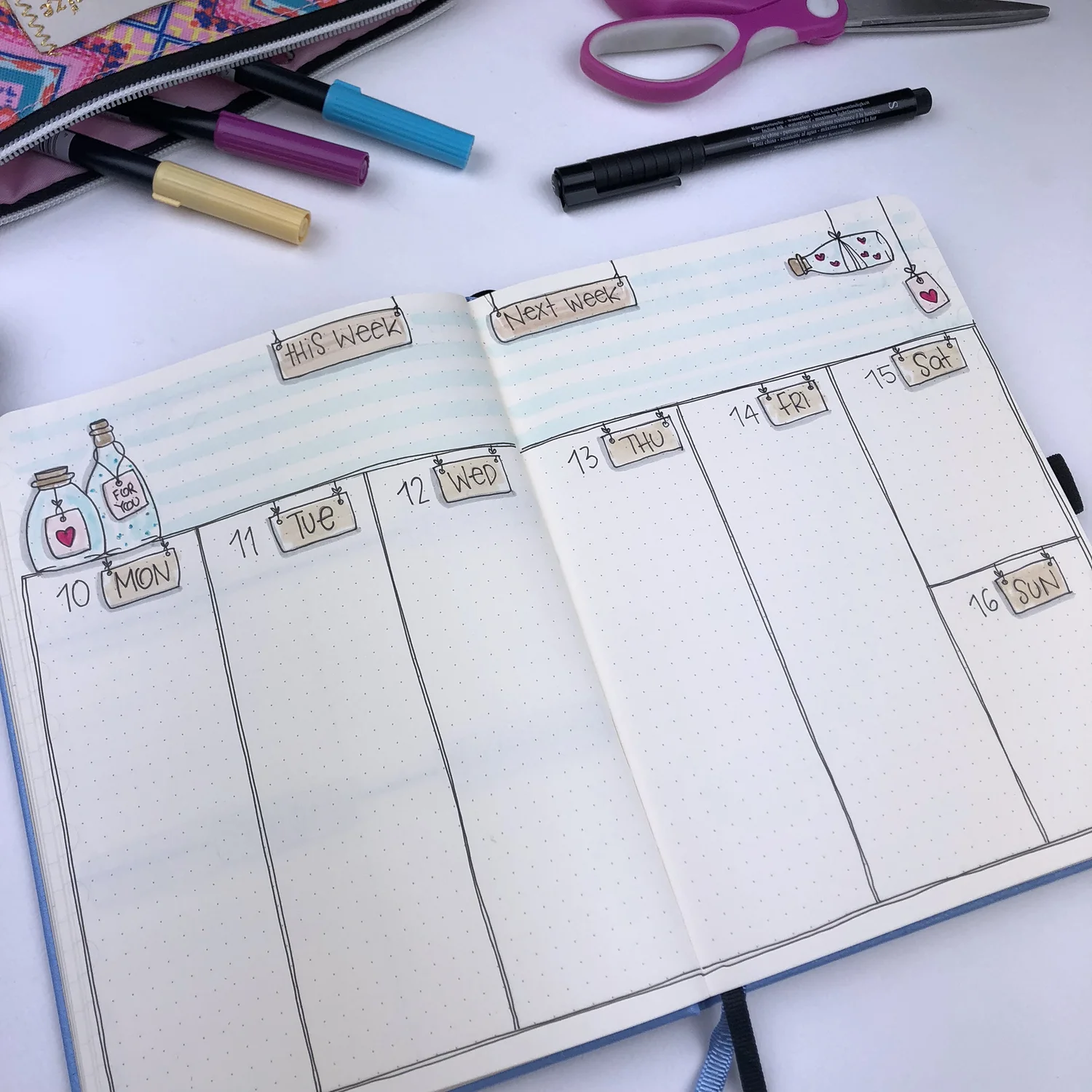 Bullet Journal Ideas: 5 Weekly Spread Layouts for September 2018 ...