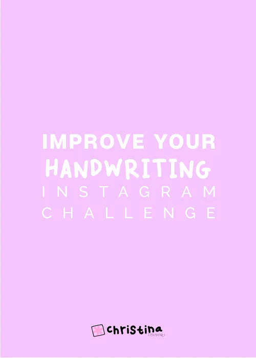 Improve Your Handwriting Challenge - September 2019 — Square Lime Designs