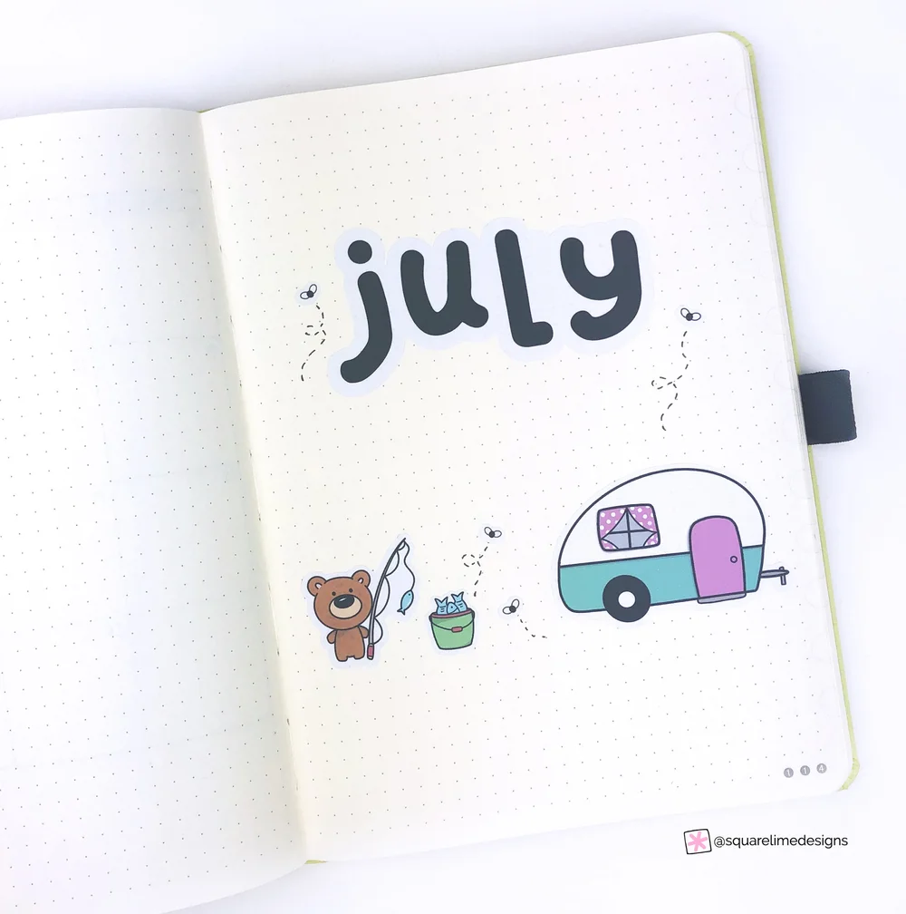 Plan With Me: My Bullet Journal Monthly Setup for July 2019 — Square ...