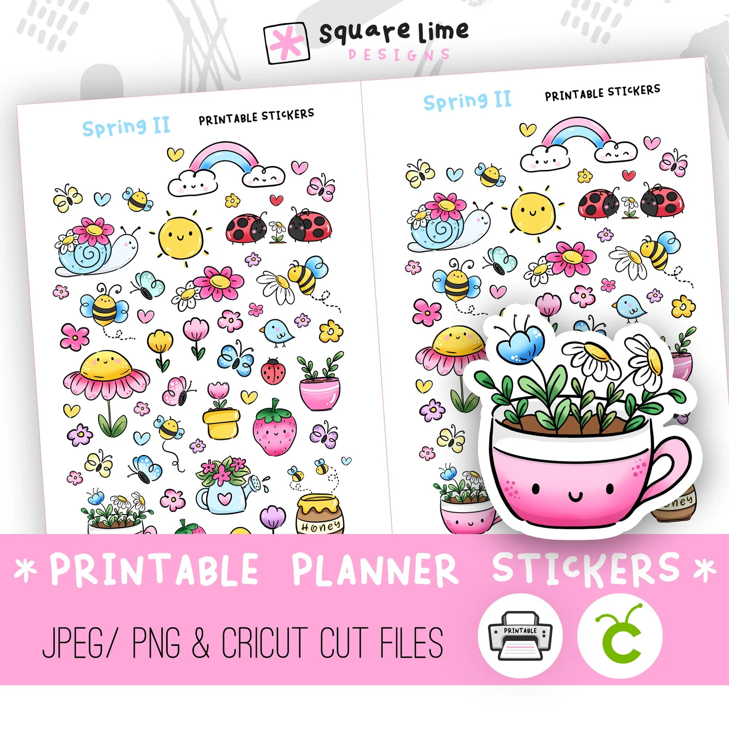 Printable Stickers — Store 2 — Square Lime Designs