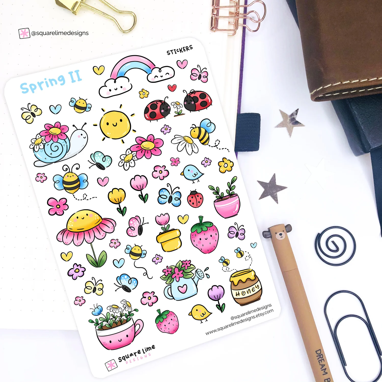 Printable Stickers — Store 2 — Square Lime Designs