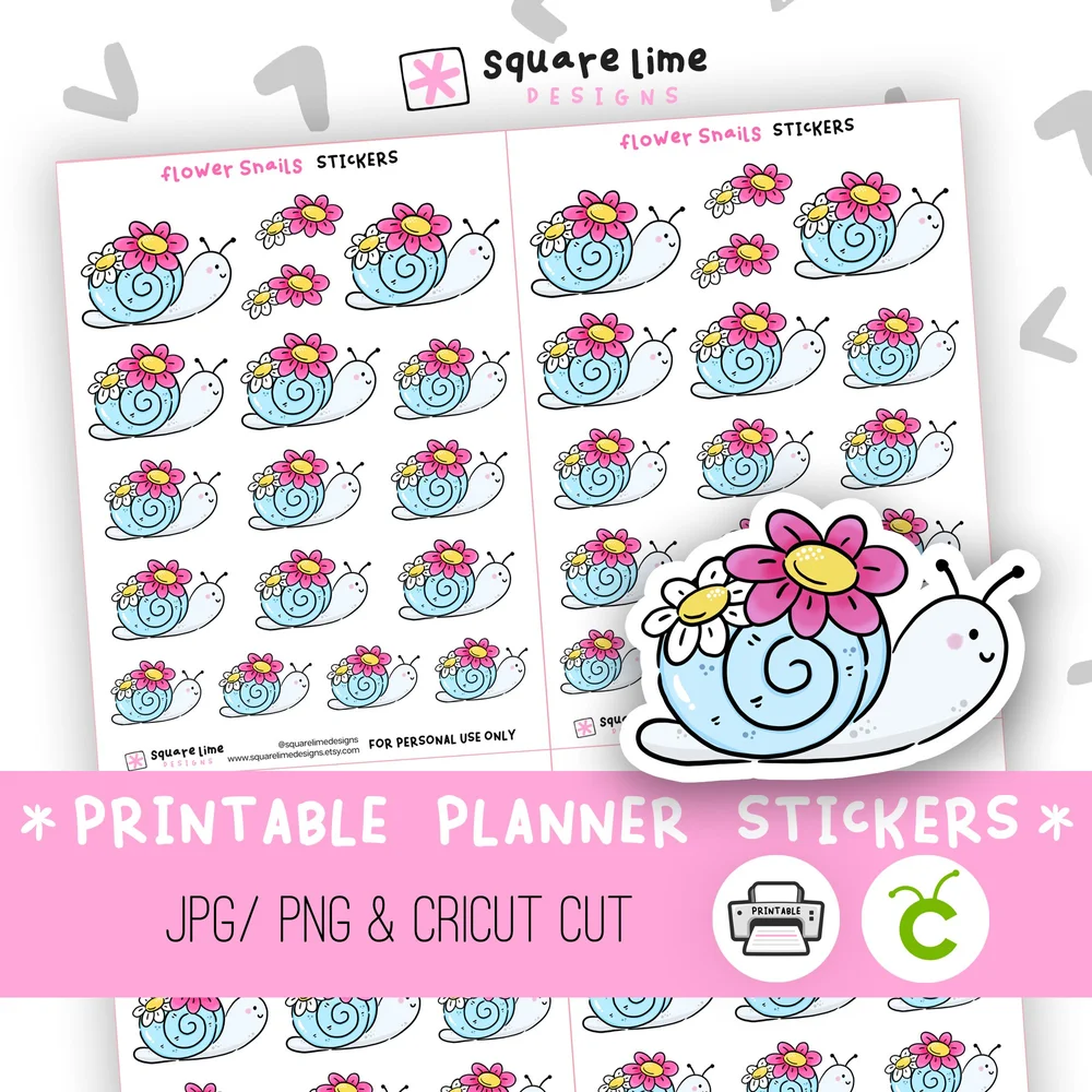 Printable Stickers — Store 2 — Square Lime Designs
