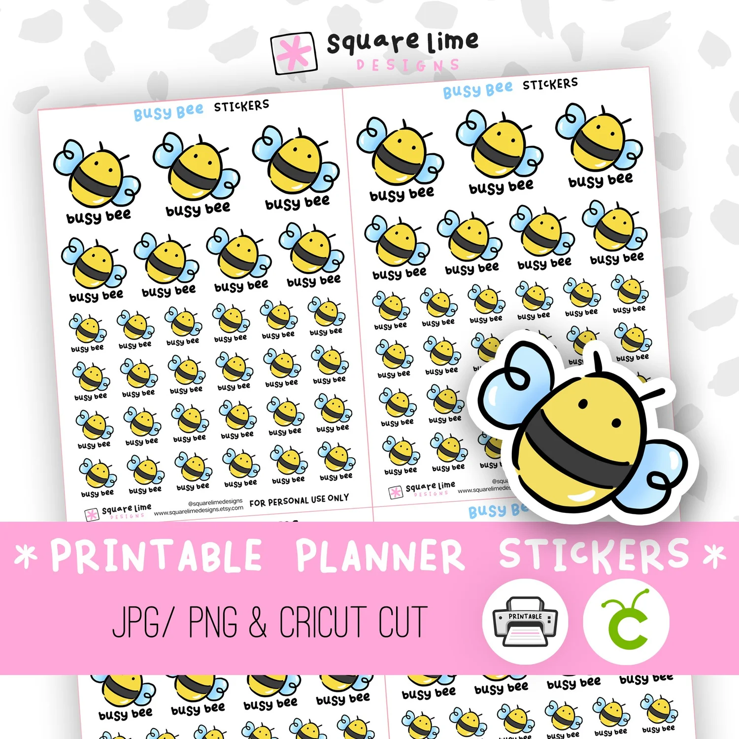 Printable Stickers — Store 2 — Square Lime Designs
