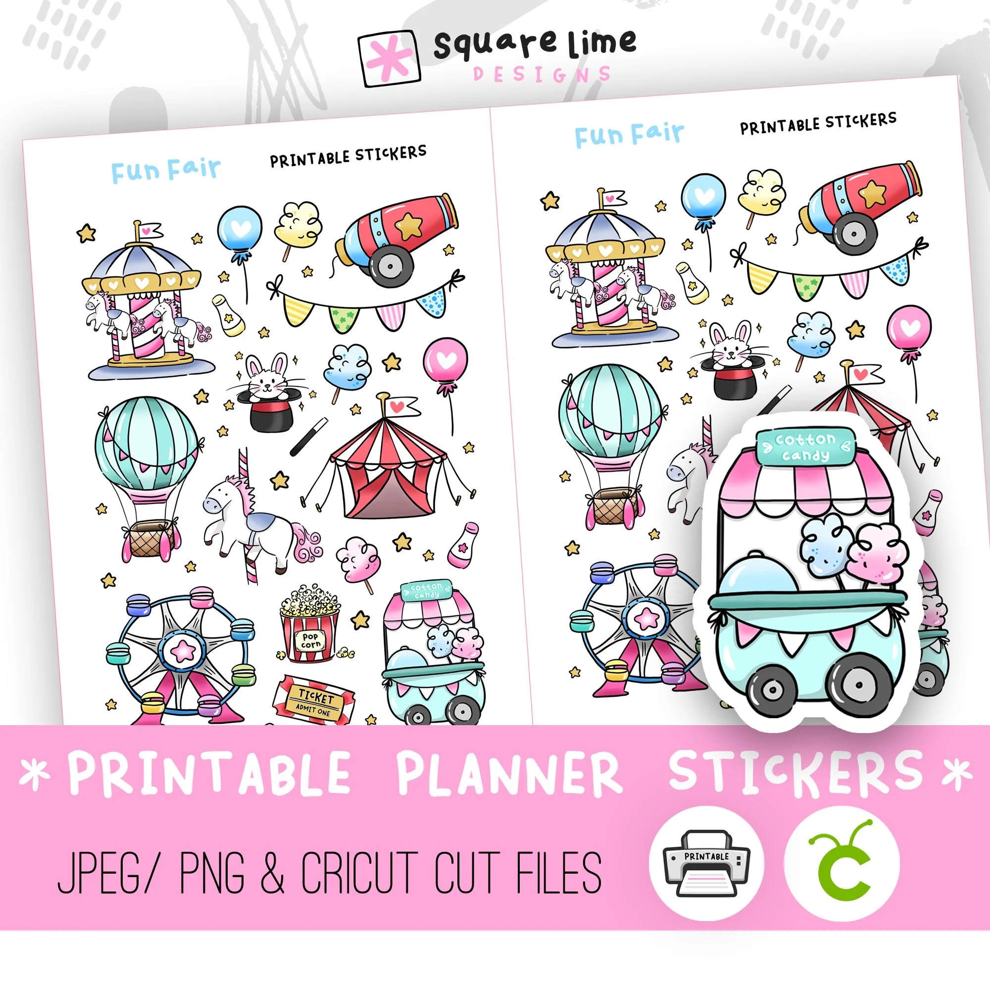Printable Stickers — Store 2 — Square Lime Designs