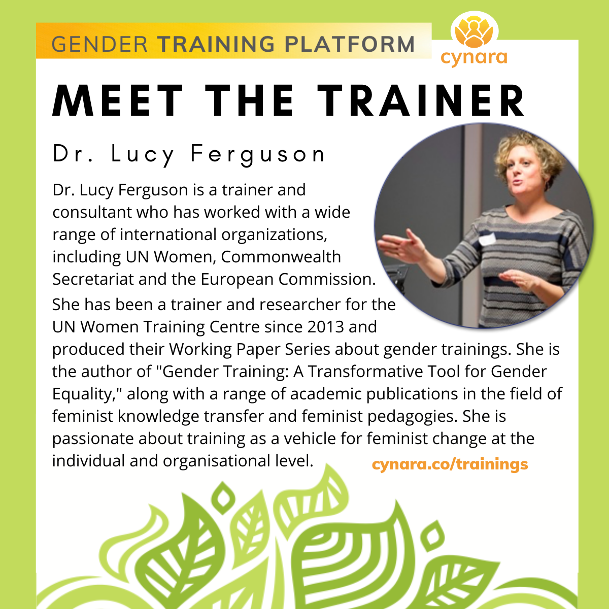 How to be a Gender Trainer: Training for Gender Equality — Cynara ...