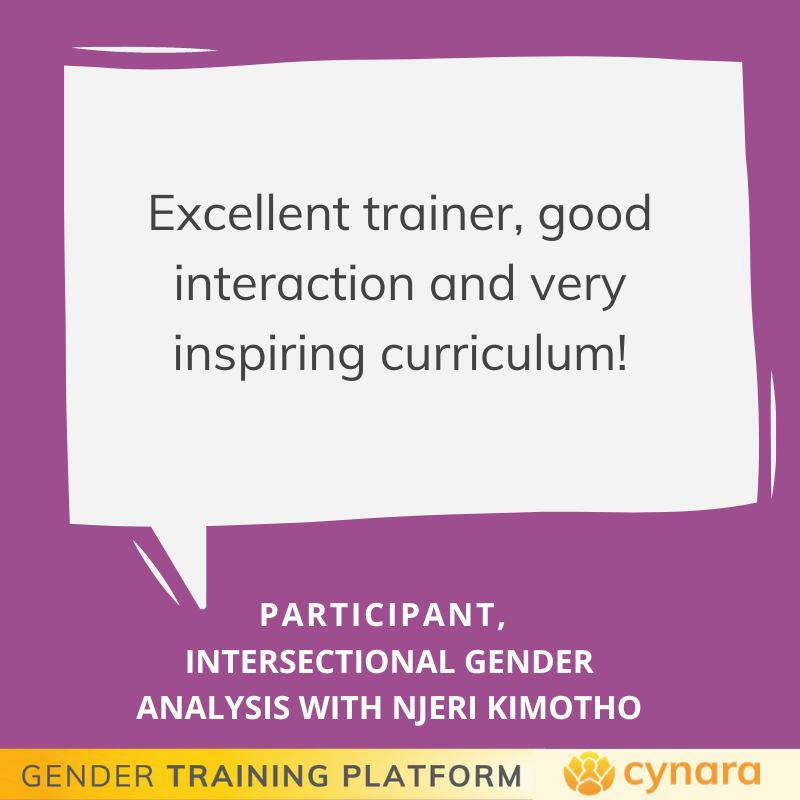 Intersectional Gender Based Analysis Plus Training Program — Cynara ...