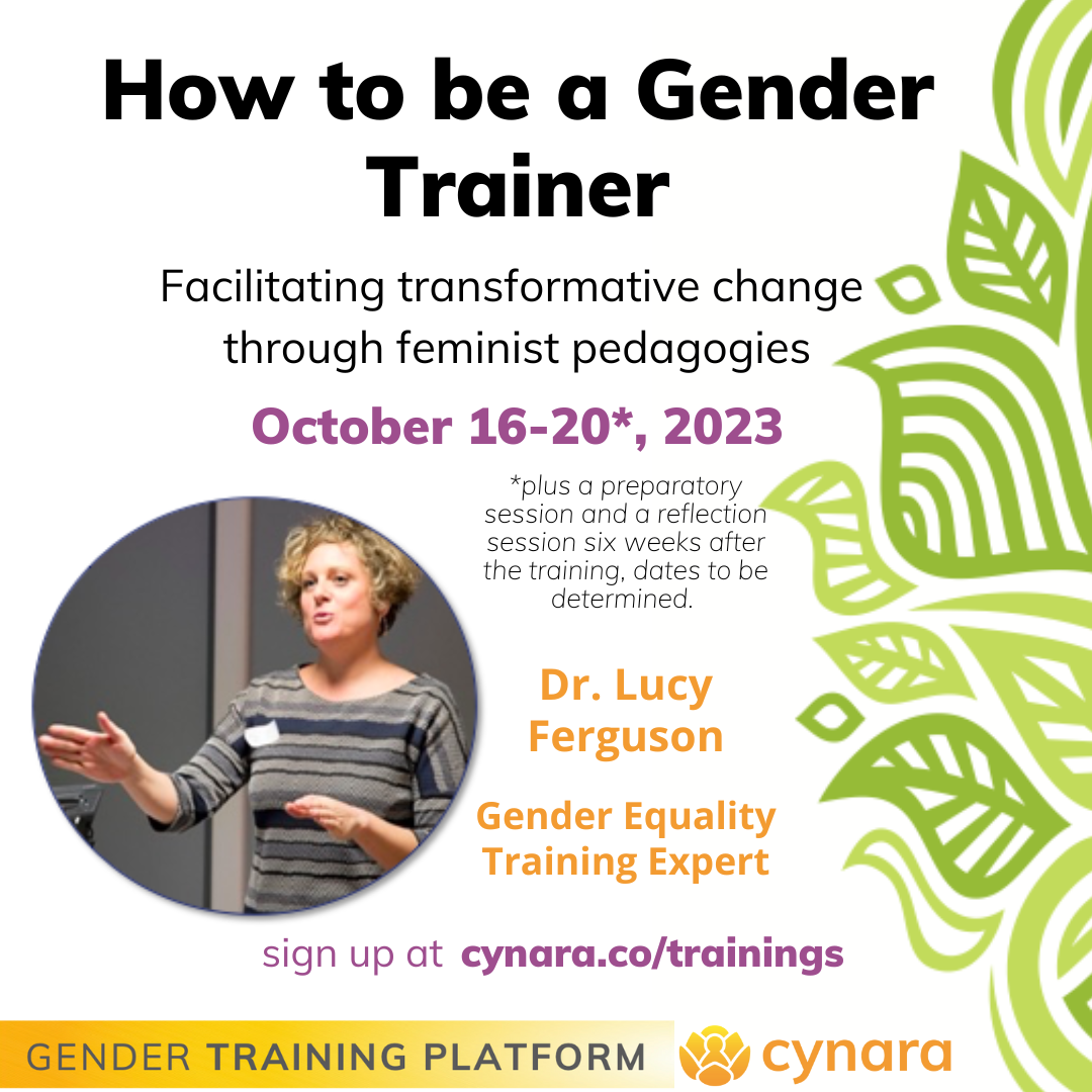 How to be a Gender Trainer: Training for Gender Equality — Cynara ...
