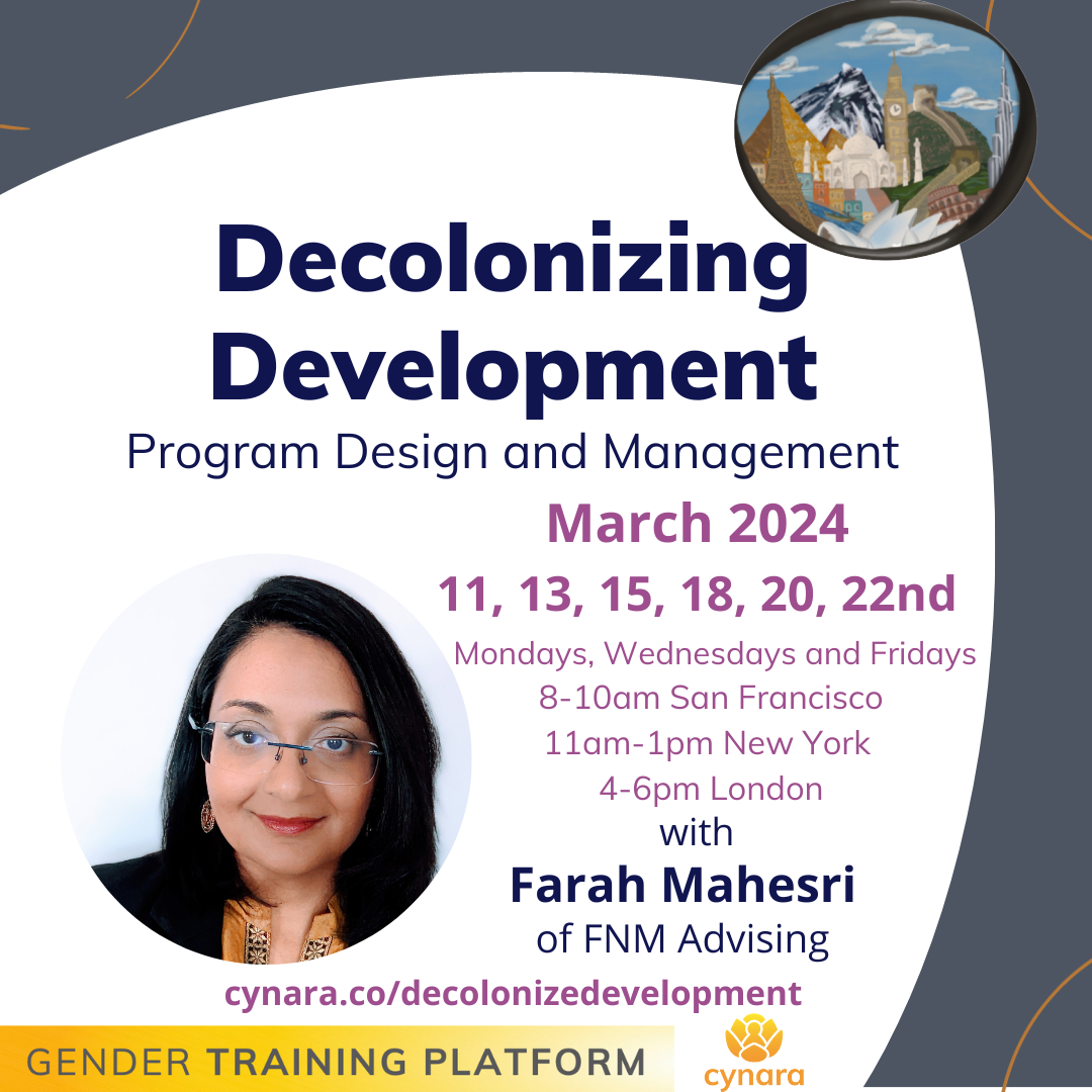 Decolonizing Development - Online Training Workshop for INGO and other development practitioners ...