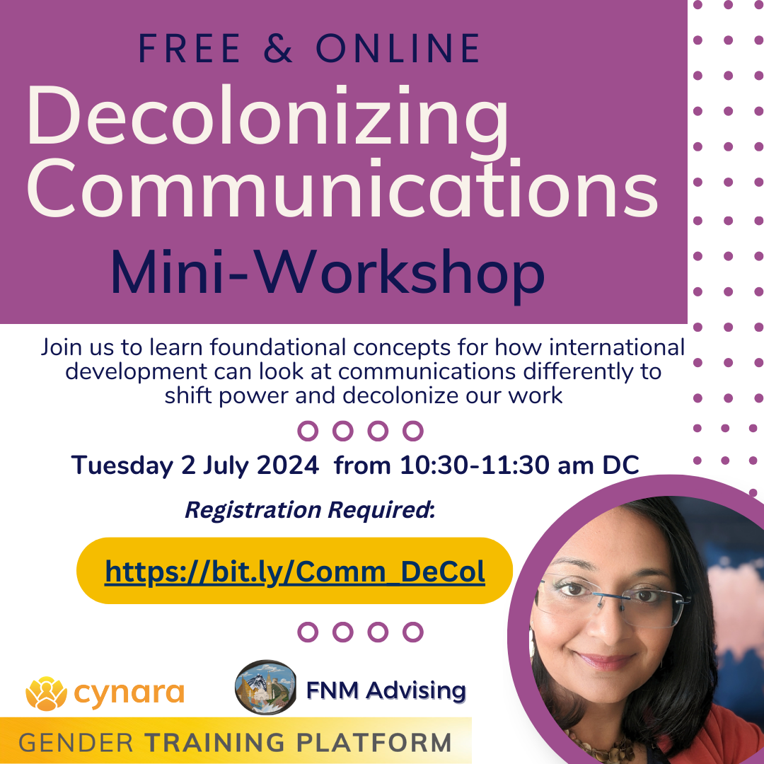 Free workshops about gender and social inclusion in development — Cynara