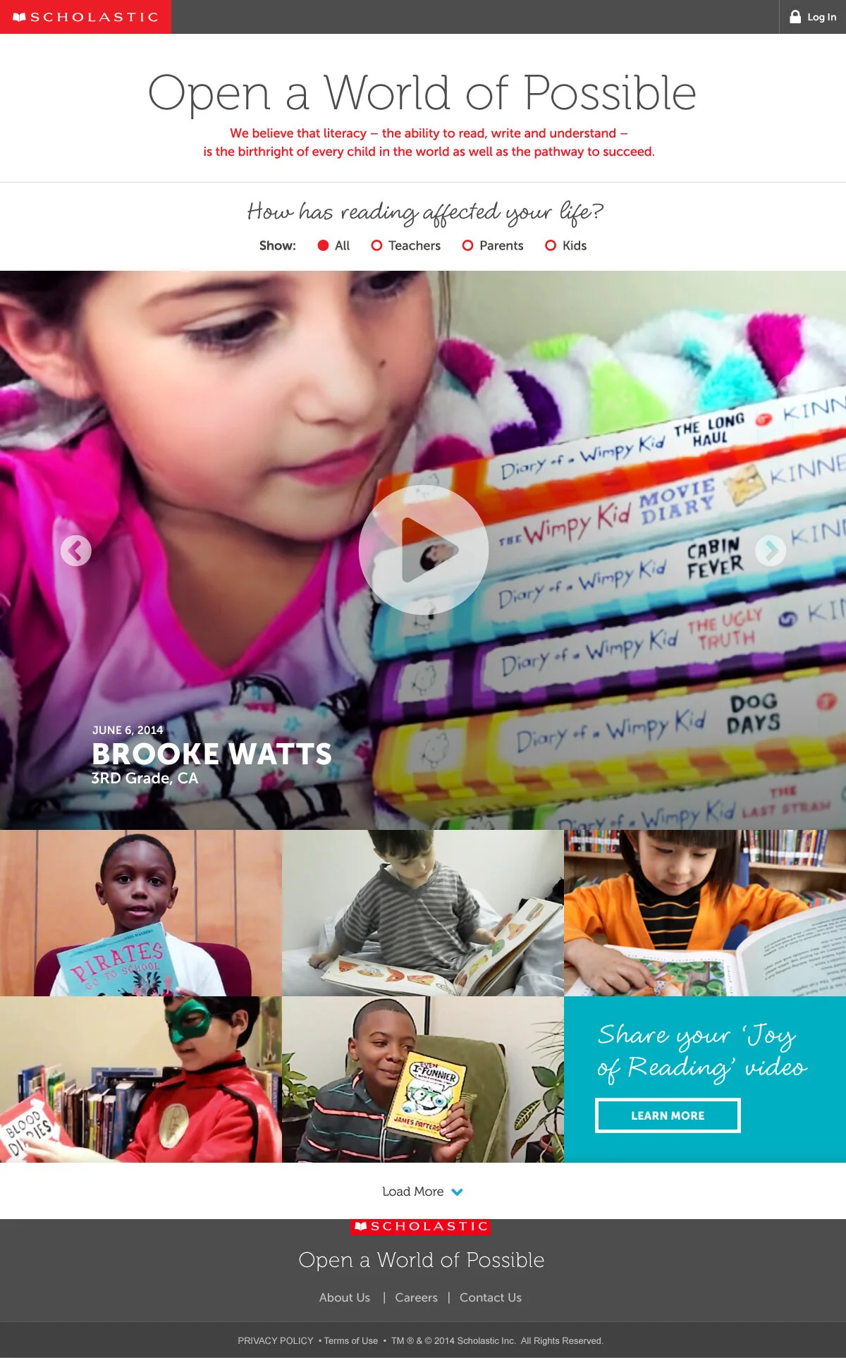 Scholastic Site Redesign — Jessica Teore