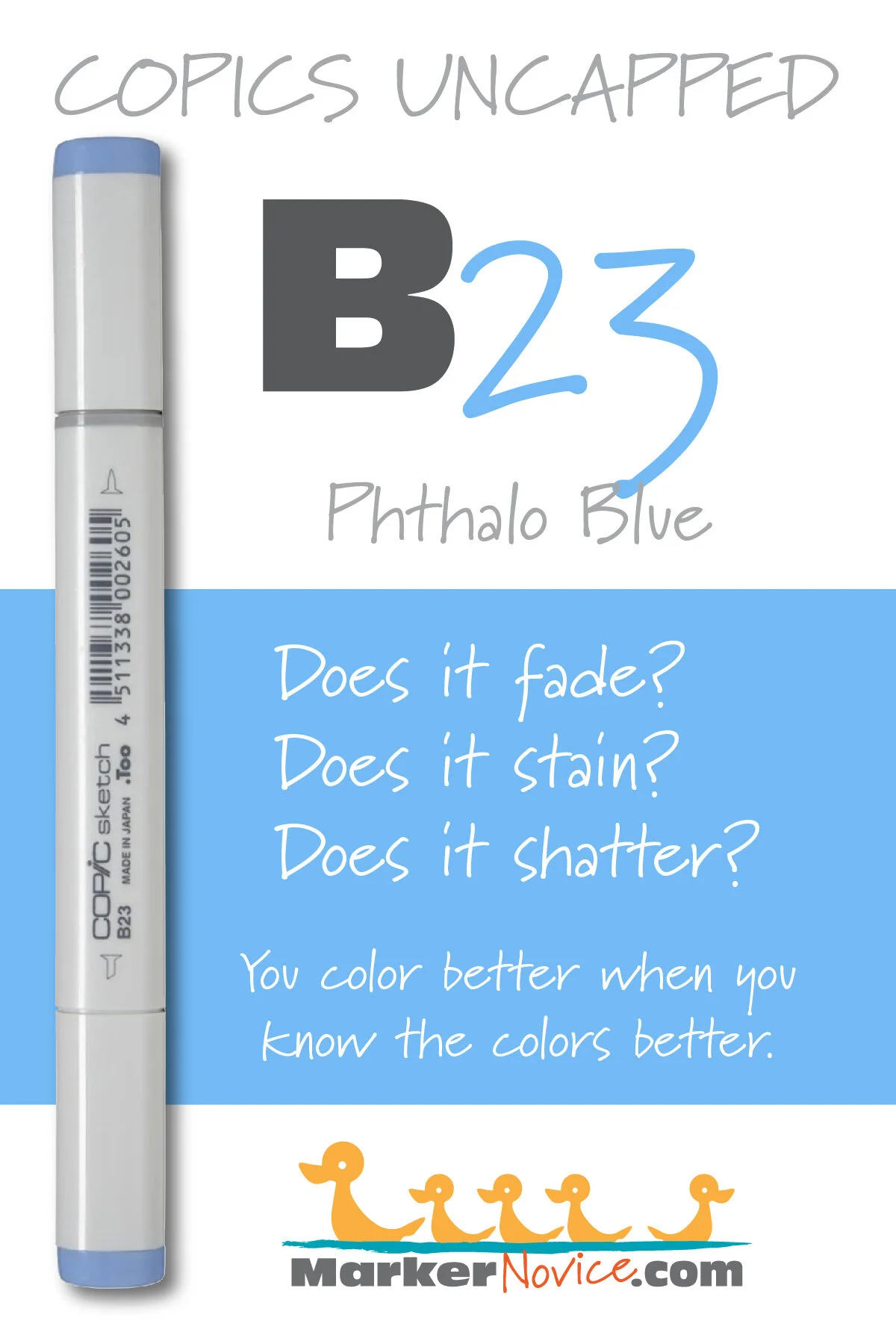 Copic Marker Ink Testing: How Copic Colors Behave for Better Blending ...