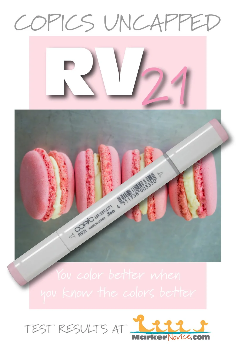 RV21 Light Pink: Copics Uncapped (Marker Swatch, Ink Testing) — Marker ...
