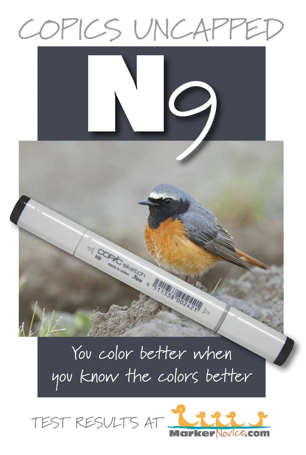 N9 Neutral Gray No. 9: Copics Uncapped (Marker Swatch, Ink Testing ...