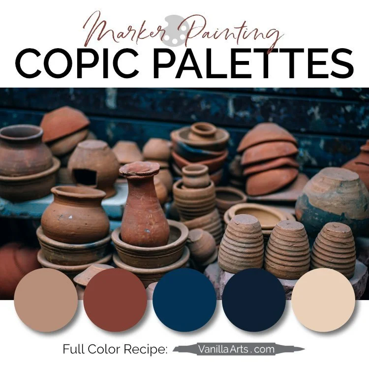 Copic E25 Caribe Cocoa: Swatch, Blend, Value, and Lightfast Testing ...