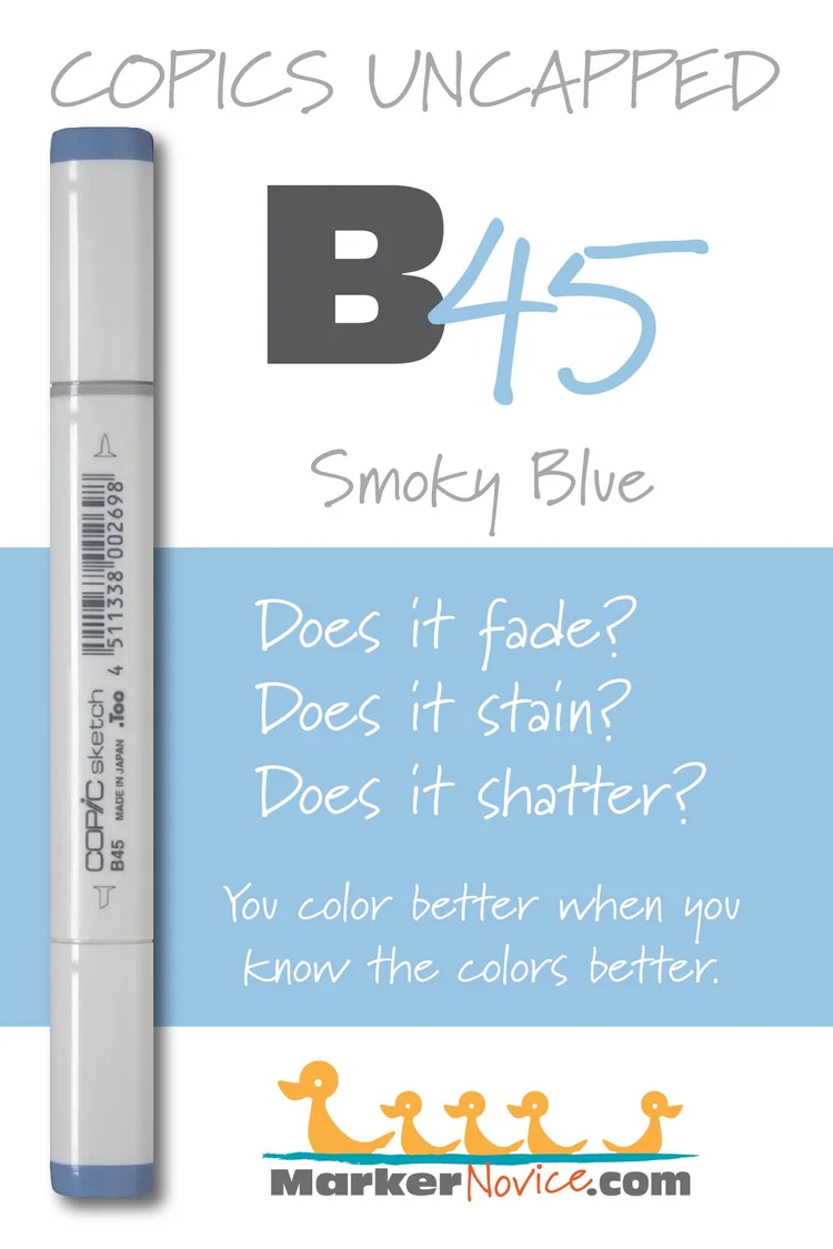 Copic Marker Ink Testing: How Copic Colors Behave for Better Blending ...