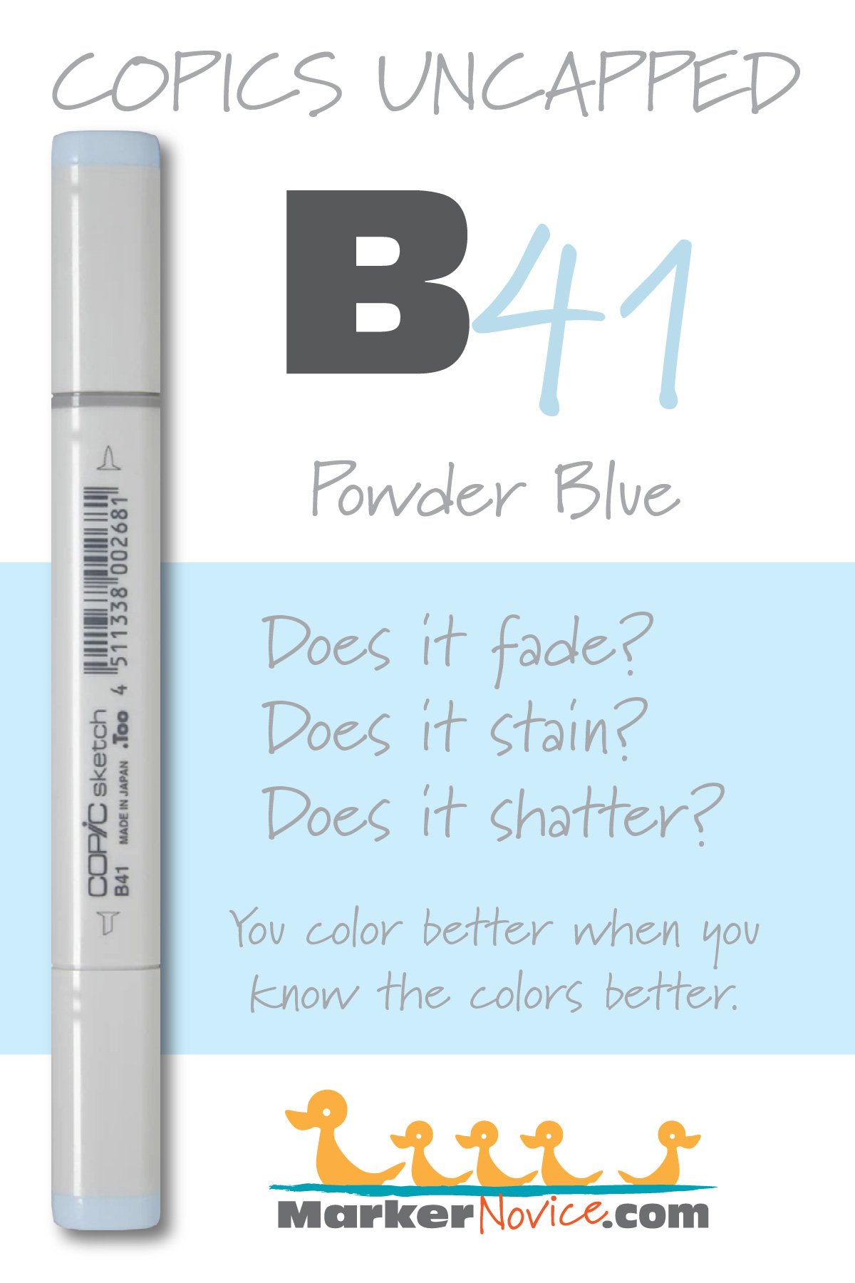 Copic Marker Ink Testing: How Copic Colors Behave for Better Blending ...