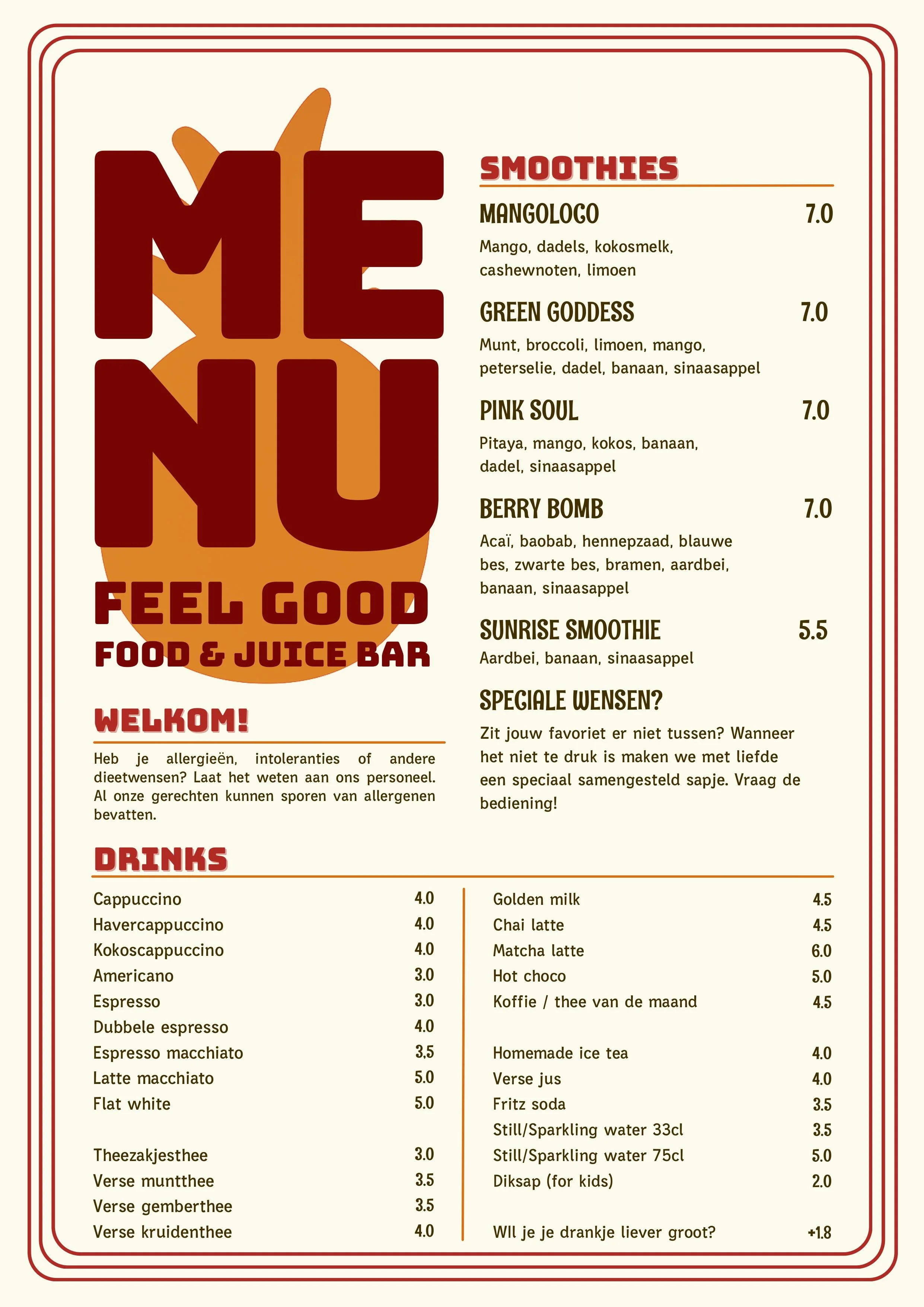 Menu — Feel Good Groningen