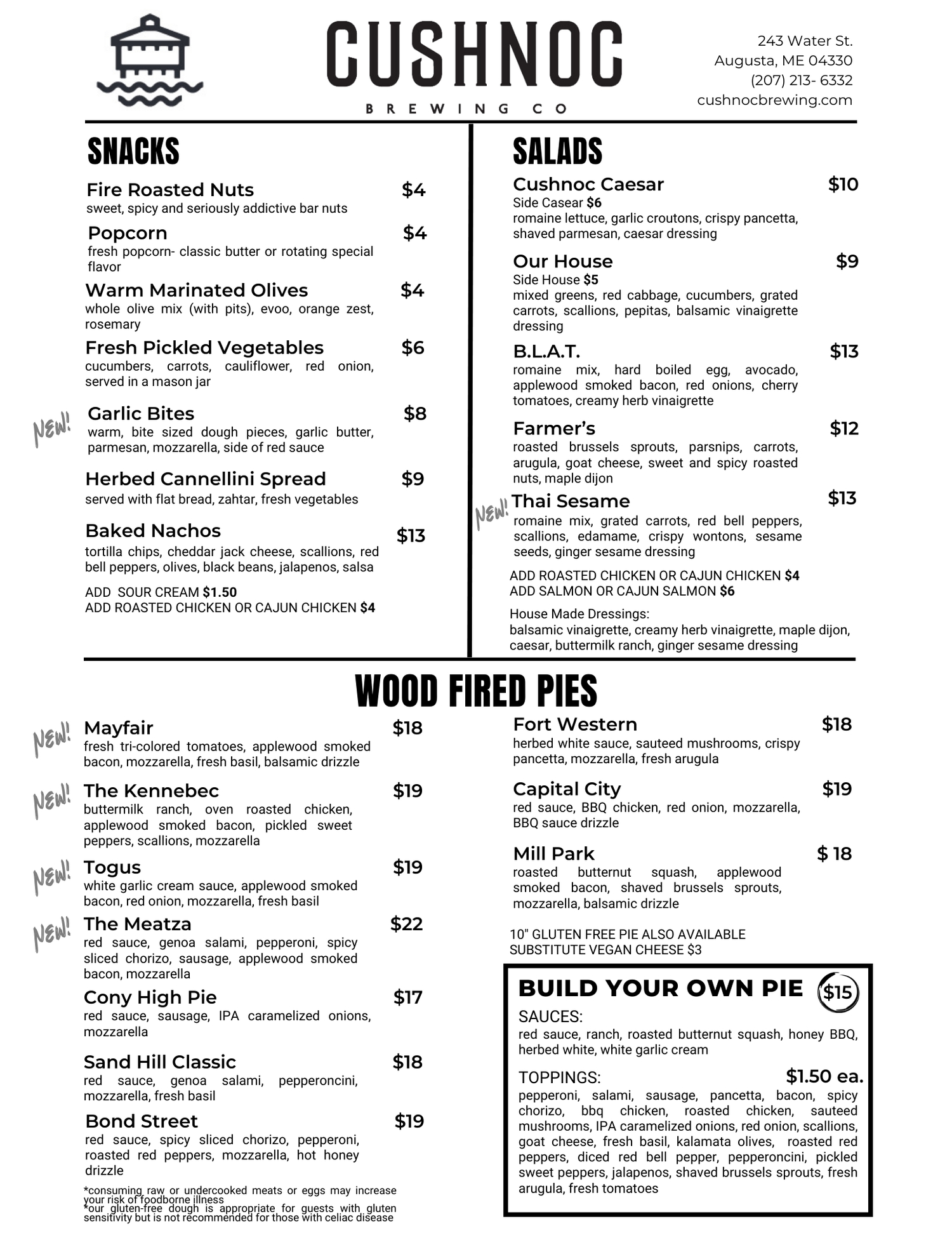 Restaurant — Cushnoc Brewing Co.